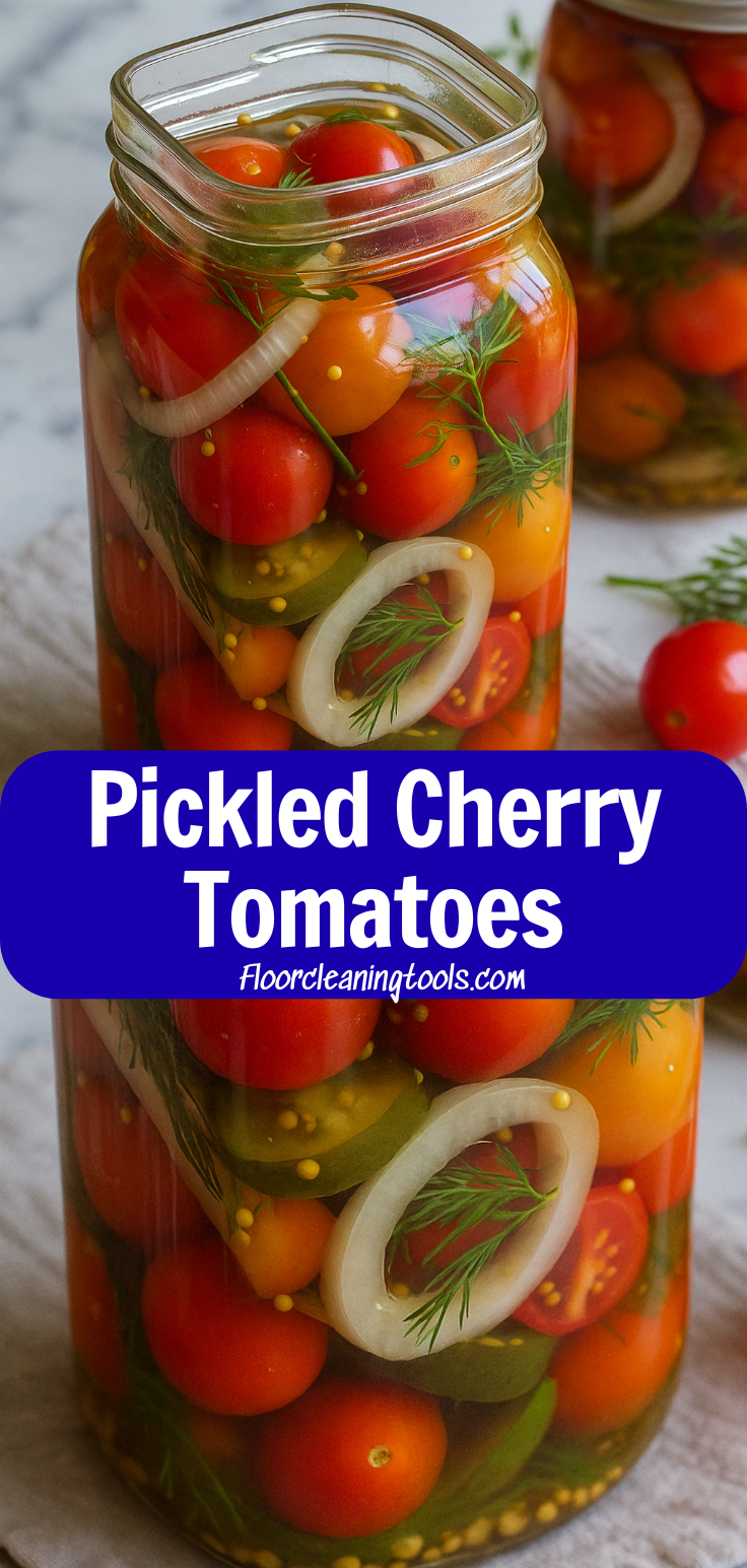 Pickled Cherry Tomatoes: A Bursting Jar of Summer Sunshine - Floor ...