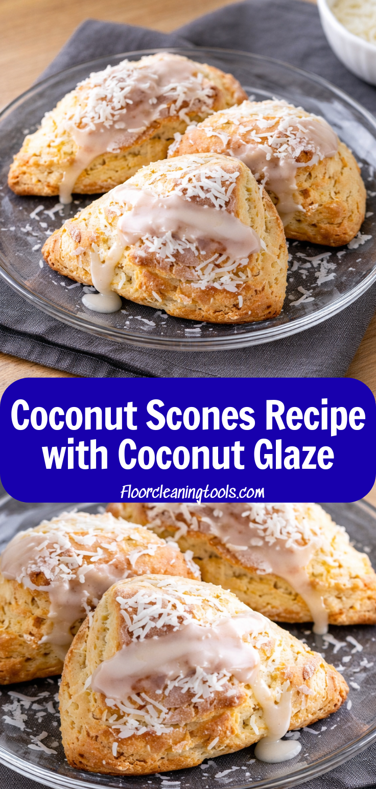 Coconut Scones with Coconut Glaze – A Warm, Comforting Bake Filled With ...