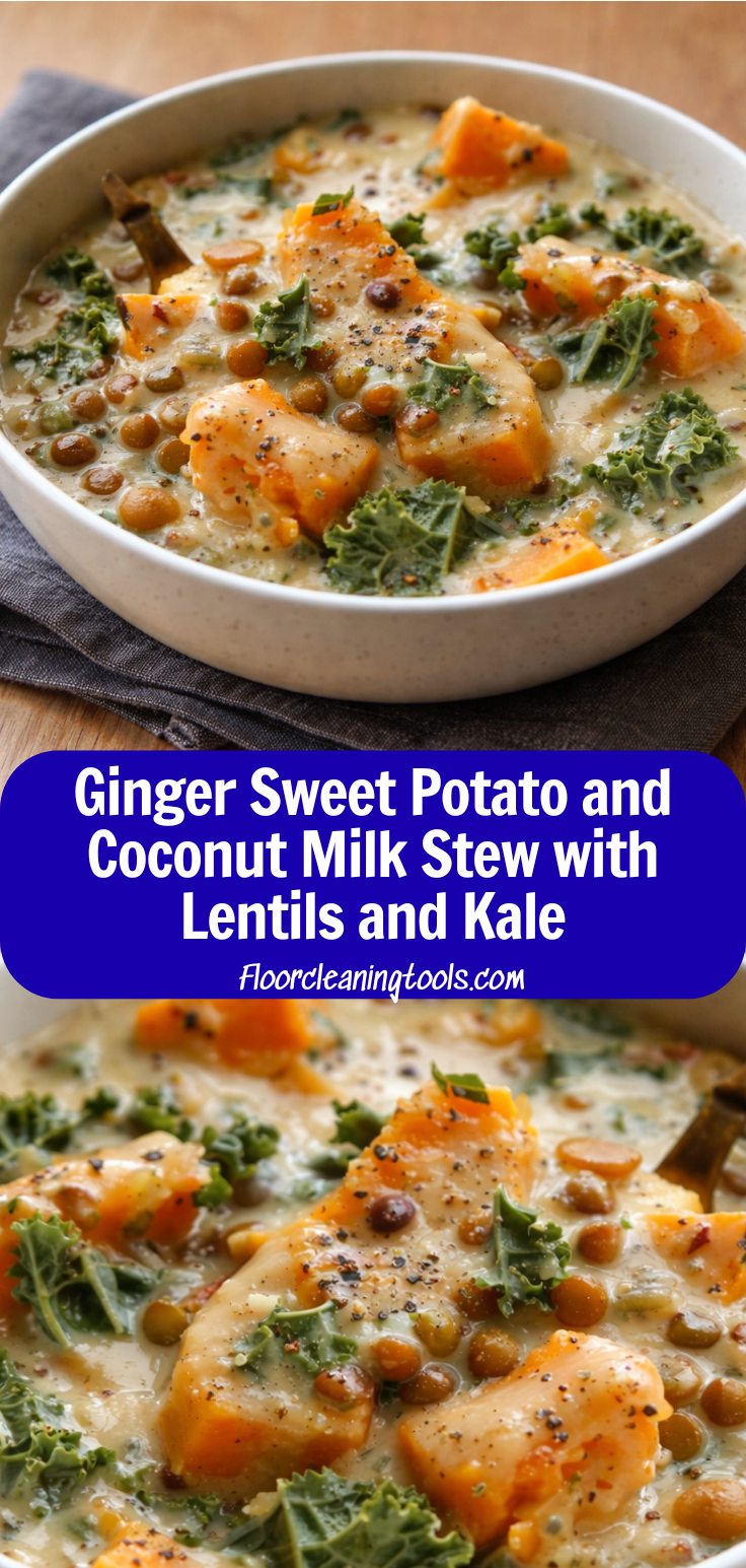 Ginger Sweet Potato and Coconut Milk Stew with Lentils and Kale: A Slow ...