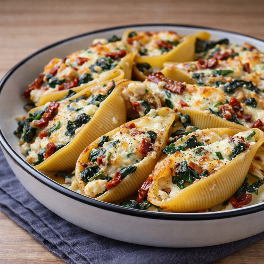 Creamy Sun-Dried Tomato and Ricotta Stuffed Shells – A Comforting Pasta ...