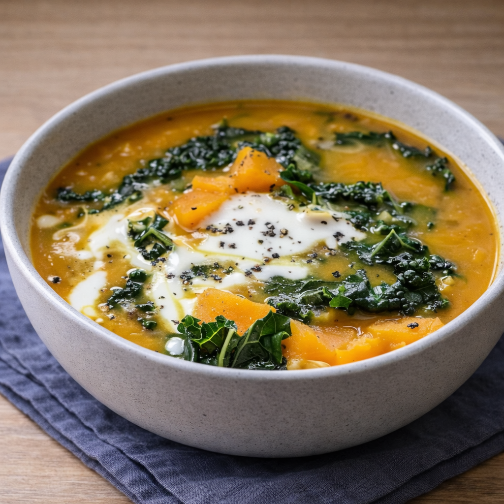 Butternut Squash, Kale, and White Bean Soup – A Quiet Bowl of Comfort ...