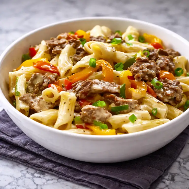 Philly Cheesesteak Pasta – A Comfort Dish That Feels Like Home - Floor ...