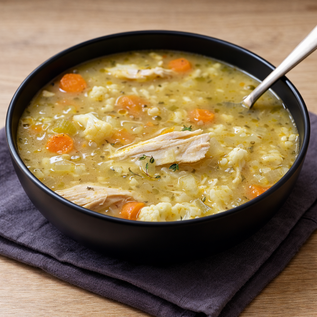 Anti-Inflammatory Cauliflower Chicken Soup: A Comforting Bowl of ...